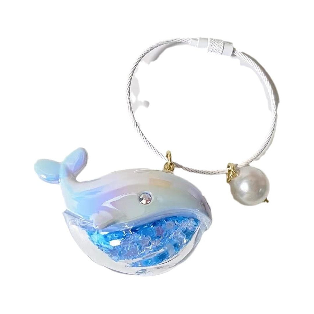 Dengmore Plush Keychain Toys for Kids Cute Whales Keychain Fluffy Key ...