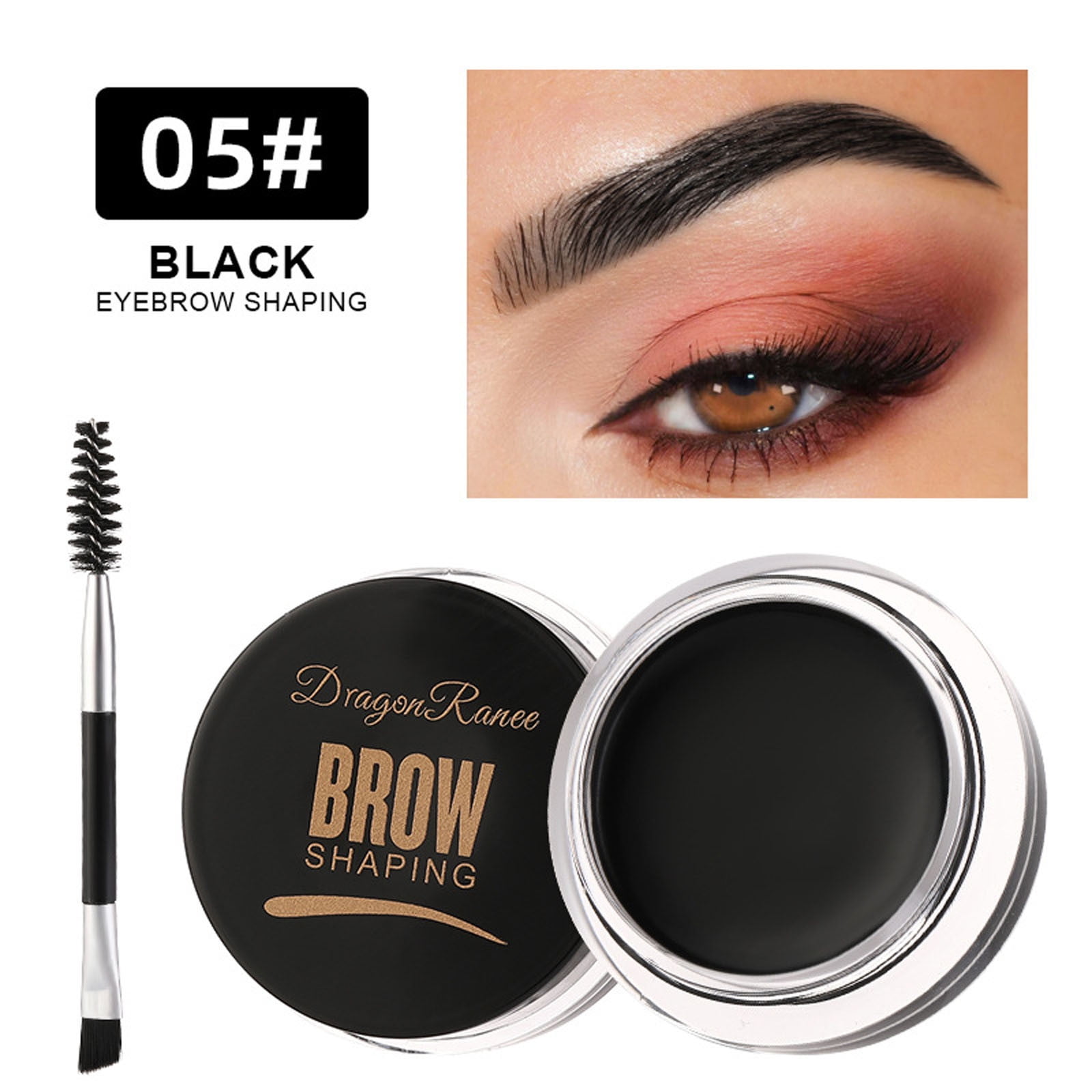 Dengmore Quick Dry Stained Eyebrow Shaping Brow Pomade with Double ...