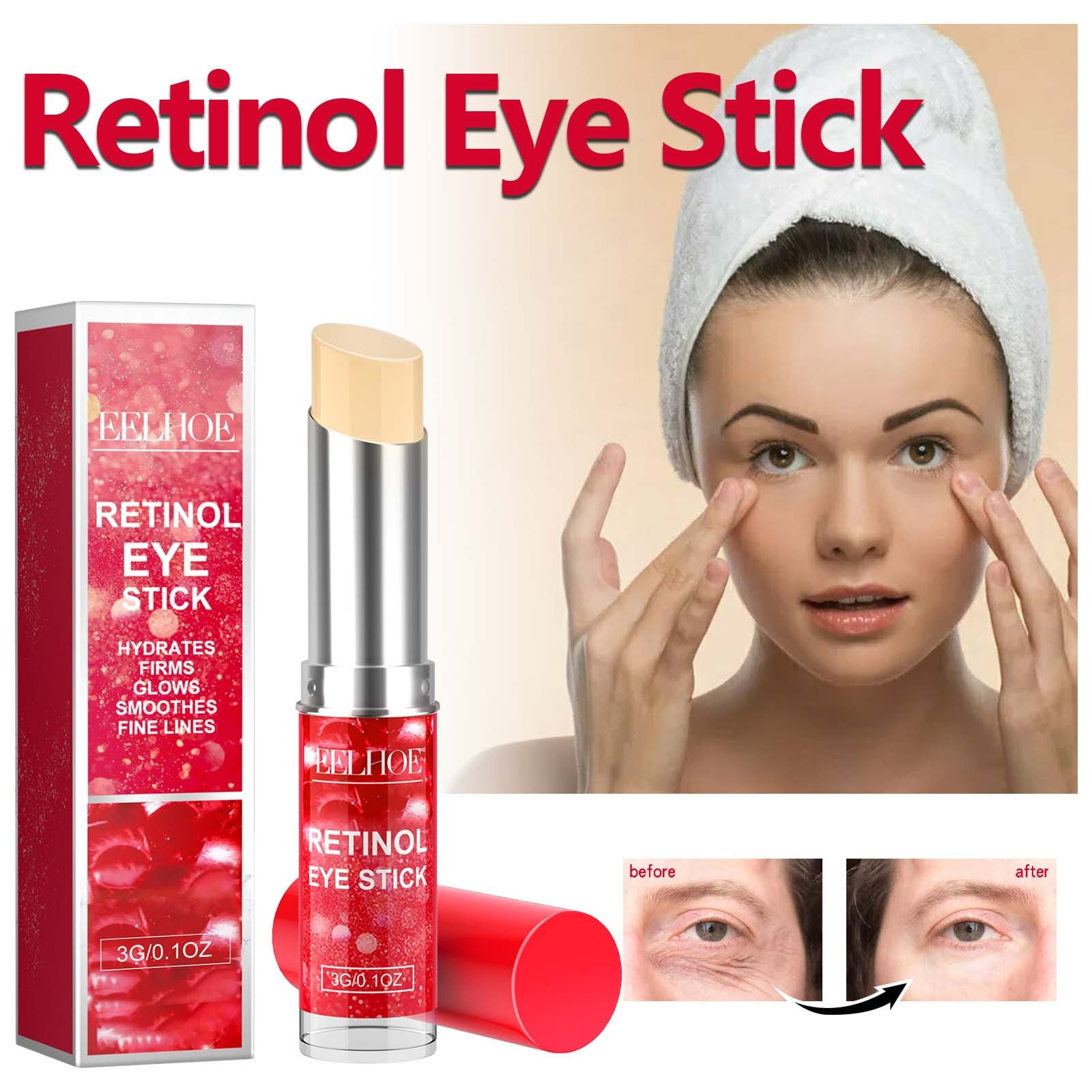 Dengmore Retinol Eye Stick, Reduces Fine Lines and Dark Circles, Anti ...