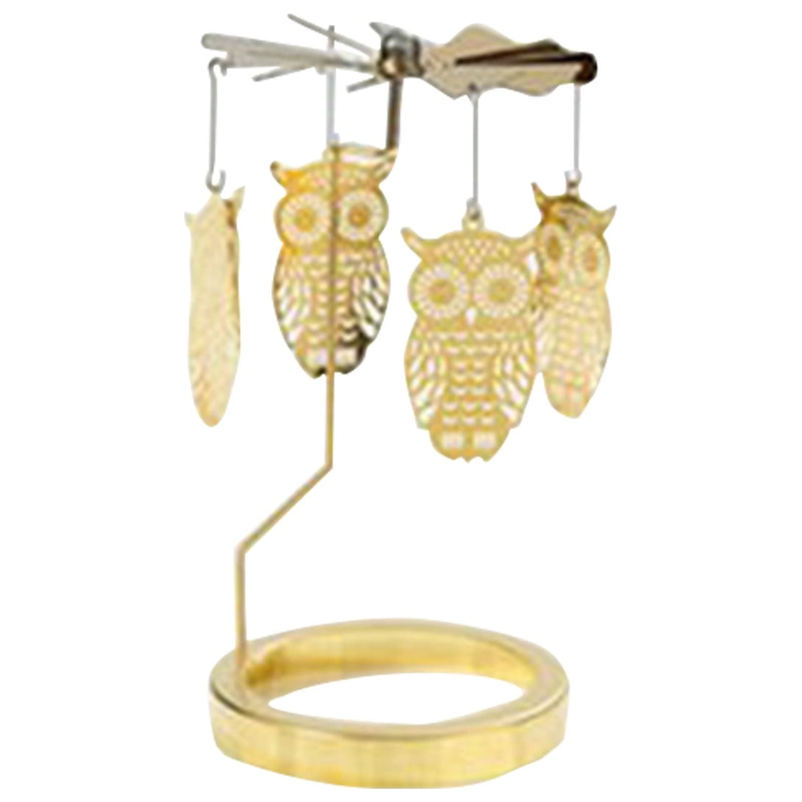 Dengmore Rotary Candle Holder Metal Spinning Windmill Candlestick ...
