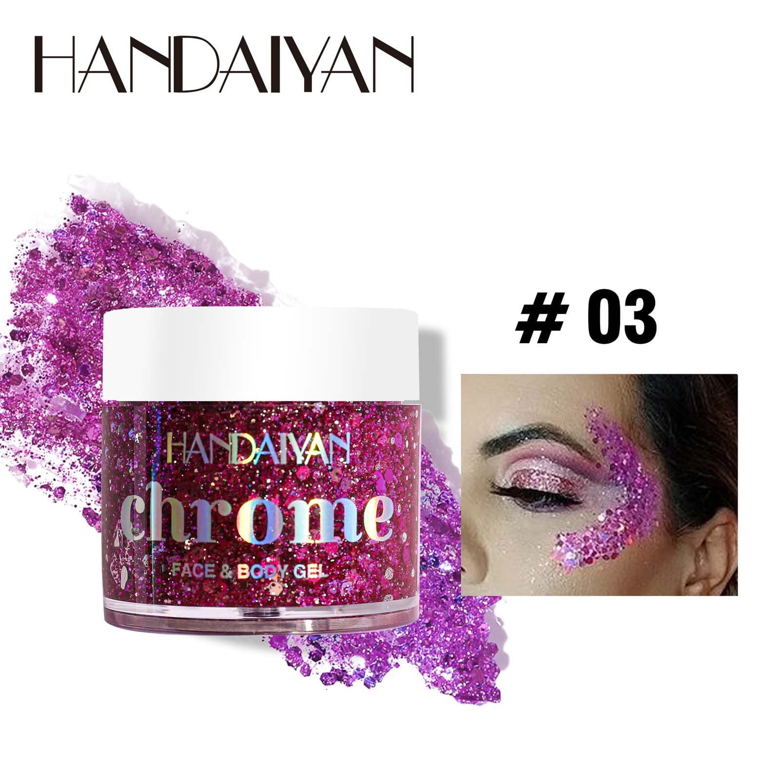 Dengmore Single Color Flash Eye Shadow Sequin Cream Color And Highlight ...