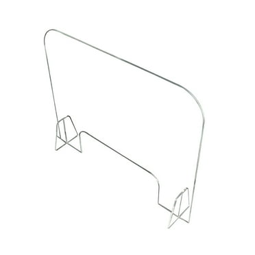BizChair Acrylic Suspended Register Shield / Sneeze Guard, 24"H x 36"L ...