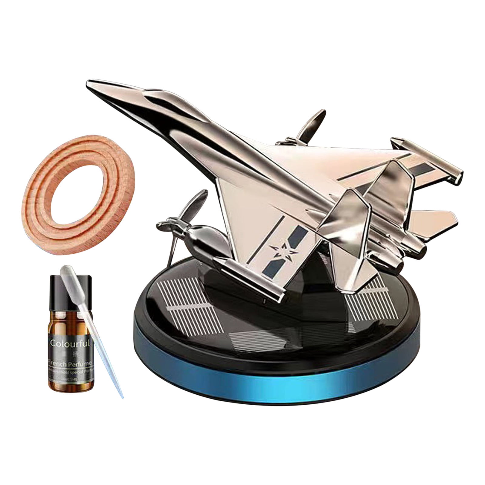 Dengmore Solar Power Rotating Essential Oil Diffuser for Car Alloy ...