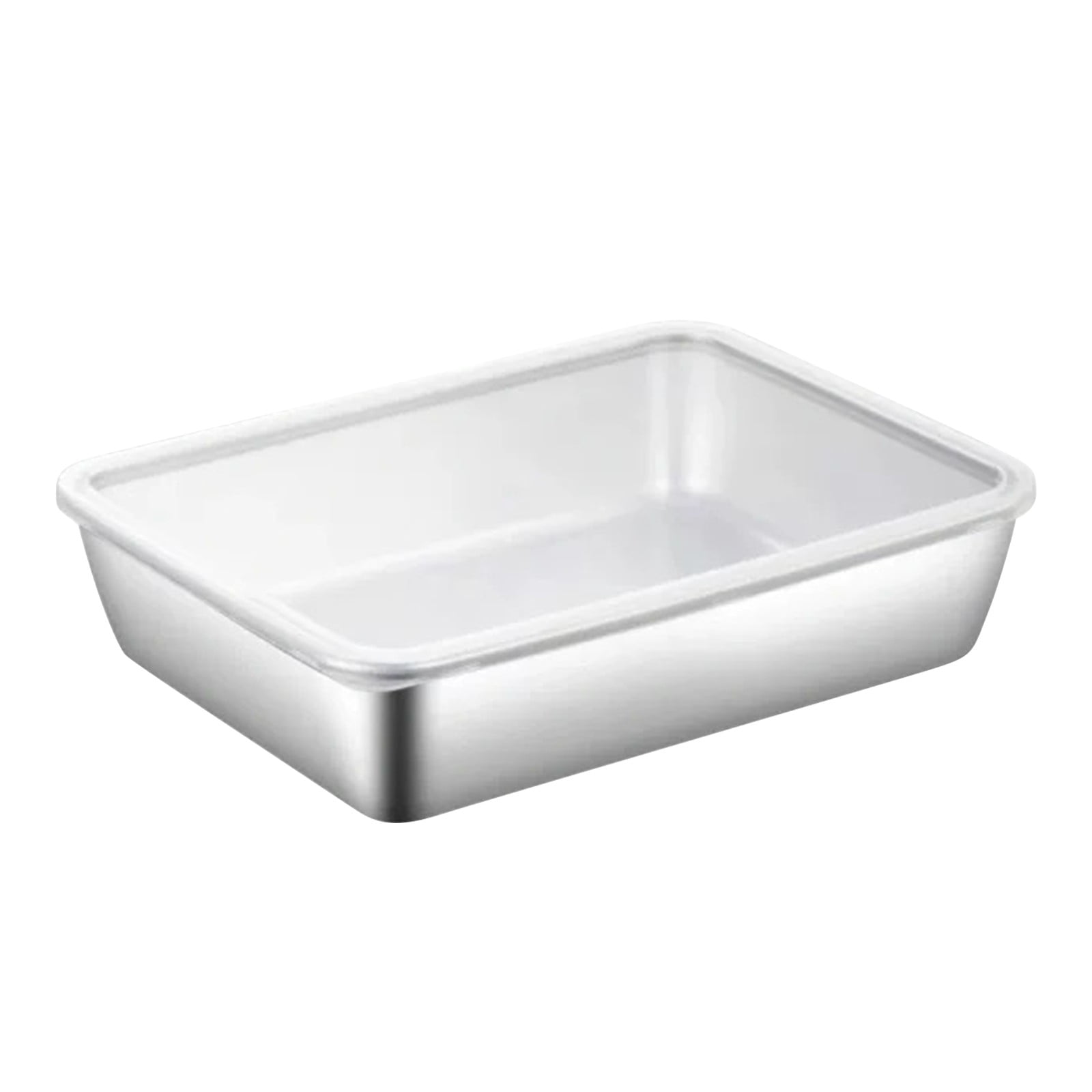 Dengmore Stainless Steel Food Storage Containers for Fridge Rectangular ...