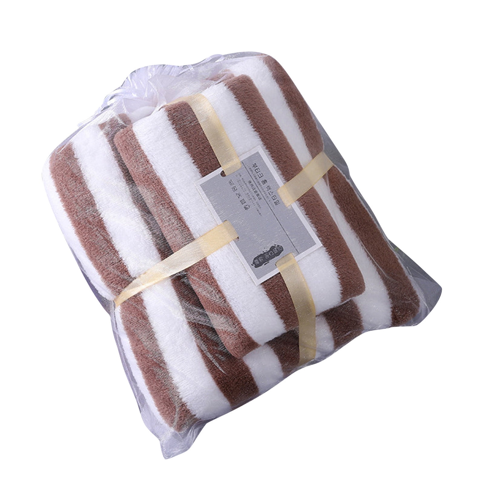 Dengmore Striped Towel Set of 2pc Cotton 2 In 1 Bath Towel Face Towel ...