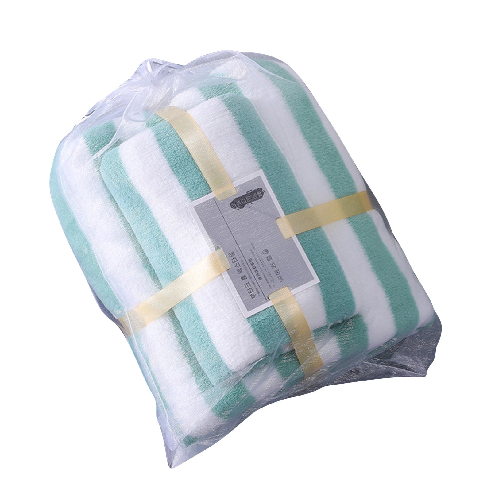 Dengmore Striped Towel Set of 2pc Cotton 2 In 1 Bath Towel Face Towel ...