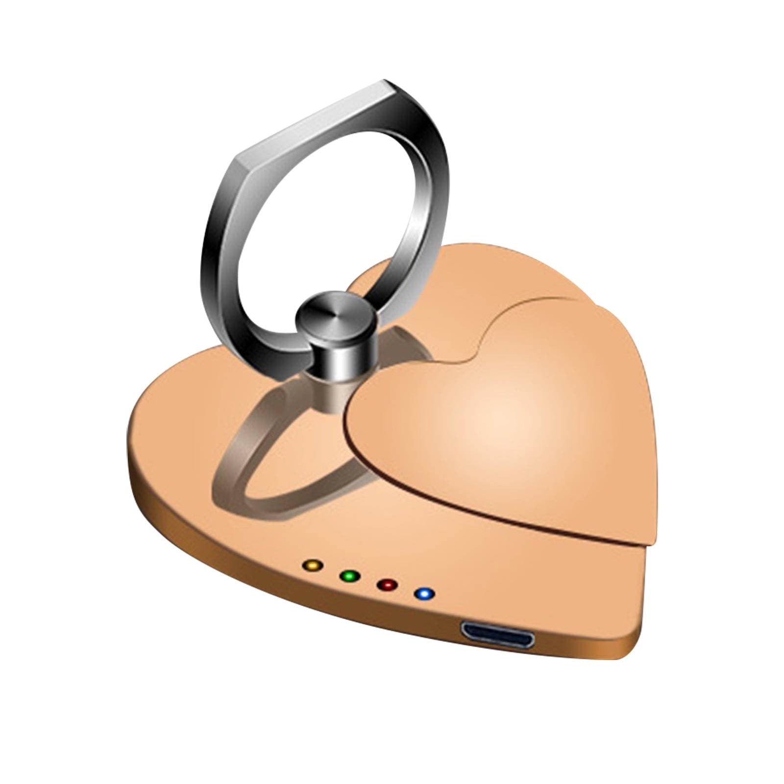 Dengmore USB Lighter Heart Shaped Phone RingLighter Dual Purpose Mobile ...