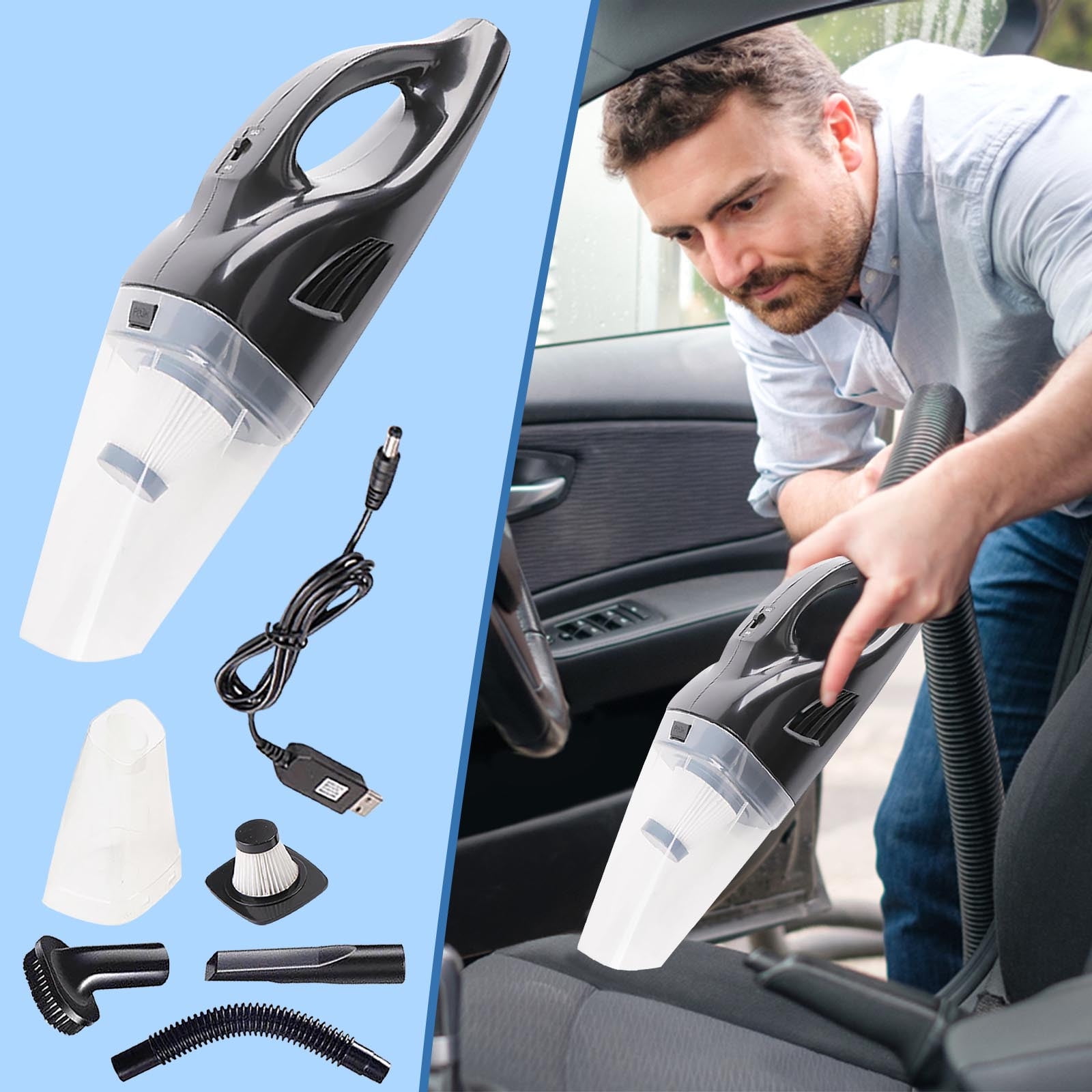 Dengmore Vacuum Cleaner Vehicle Mounted Vacuum Cleaner Wired Vehicle ...