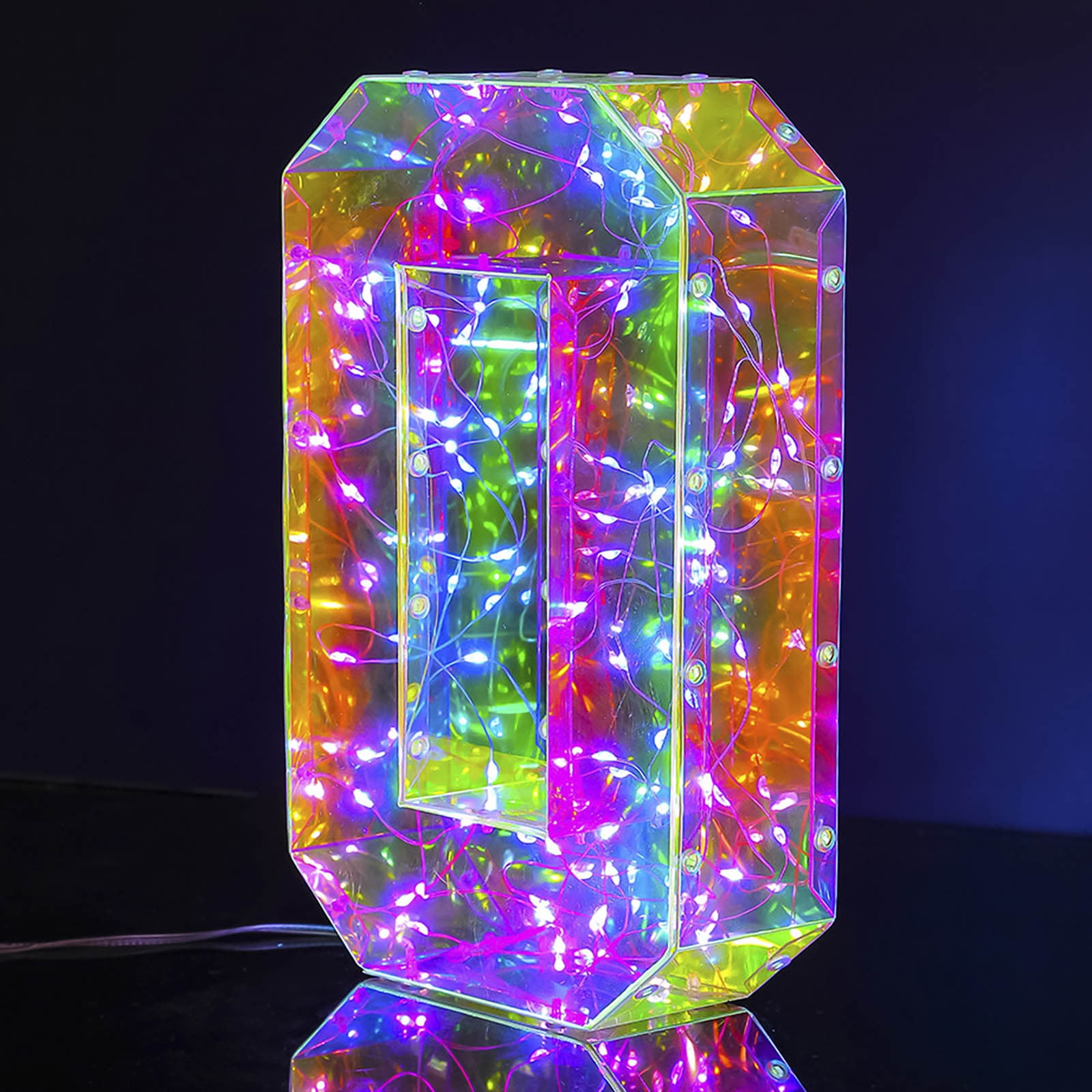 Dengmore Valentine's Day LED Luminous Alphabet Numbers 100 Lamp Beads ...