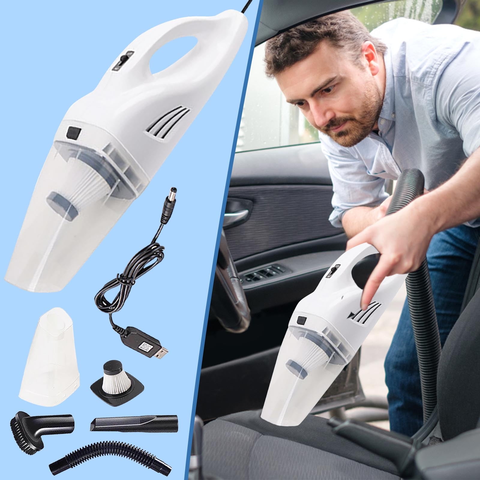 FFENYAN Vehicle Mounted Vacuum Cleaner Wired Vehicle Automotive ...