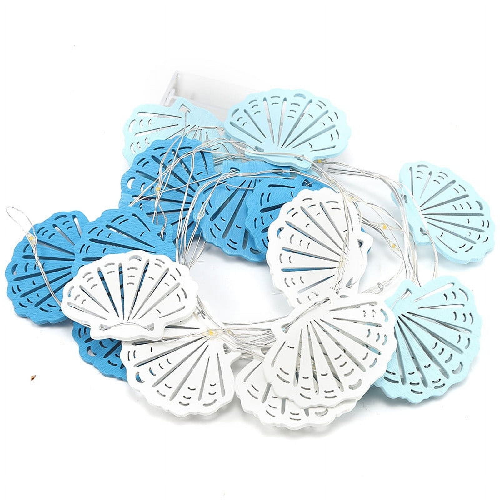 Dengmore Warm Small Night Light LED Wooden Shells Star Light String ...