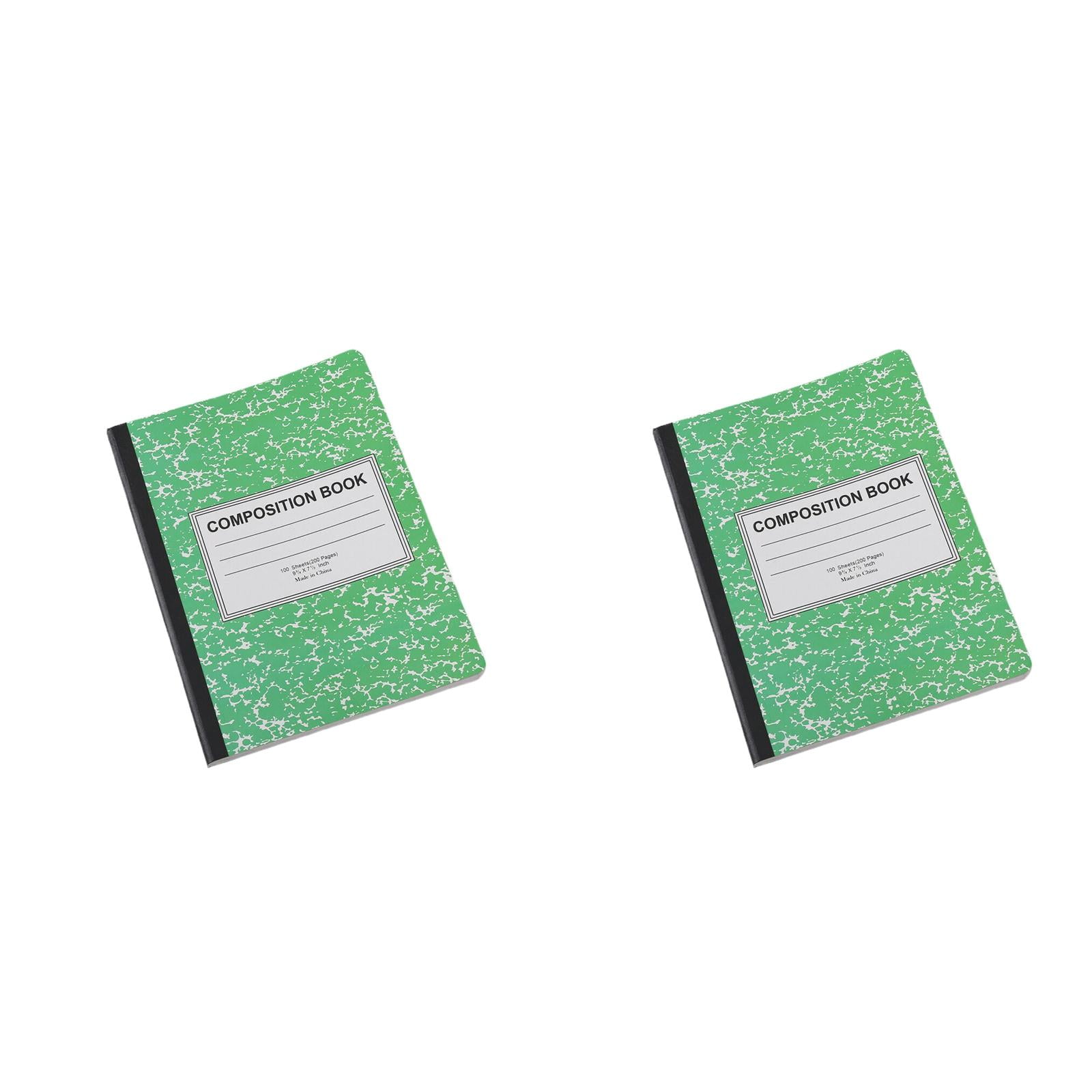 Denhf 2Pcs Composition Notebook, Wide Ruled Composition Books, 100 ...