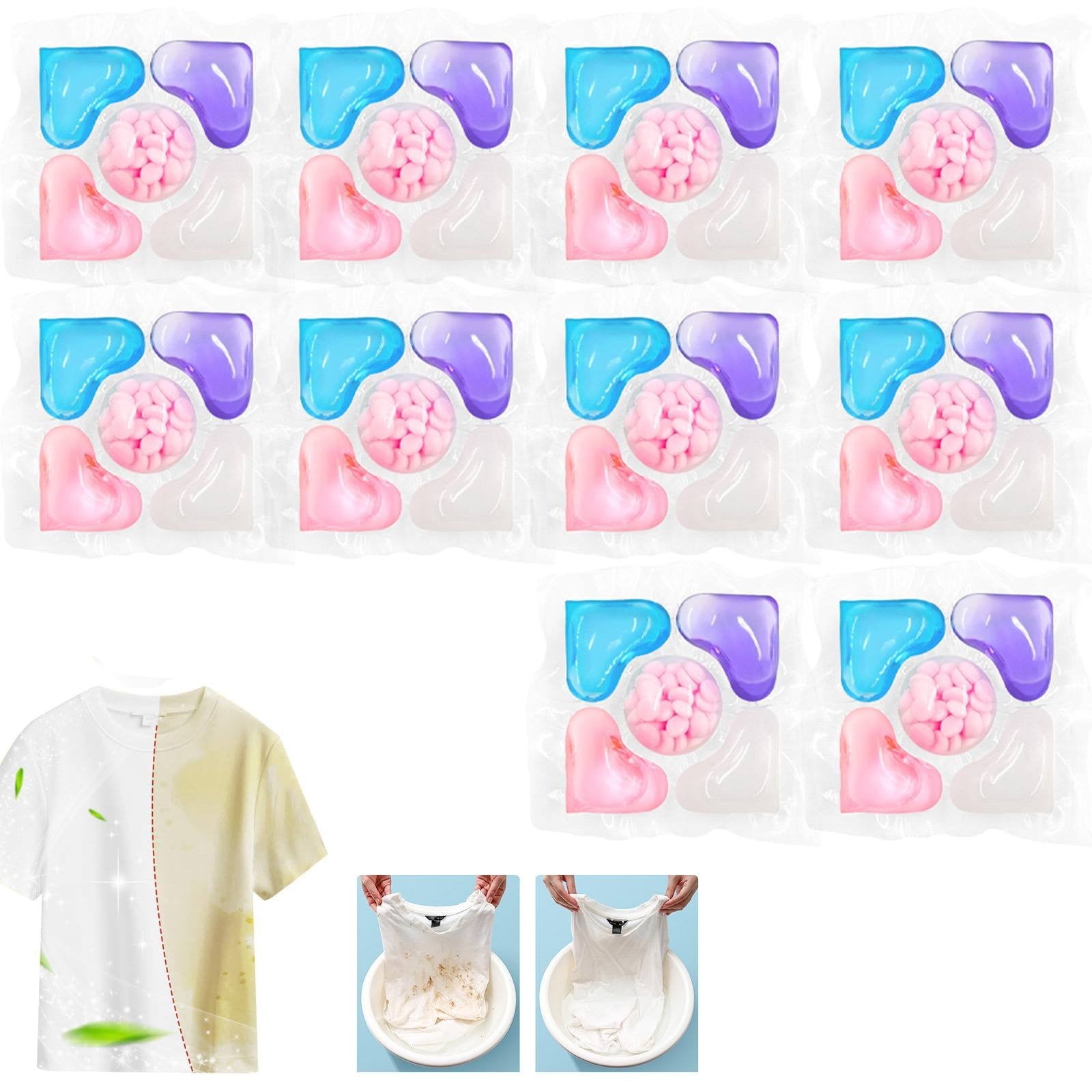 Denhf 30Pcs 5 in 1 Laundry Beads, Laundry Scent Beads with Fabric ...