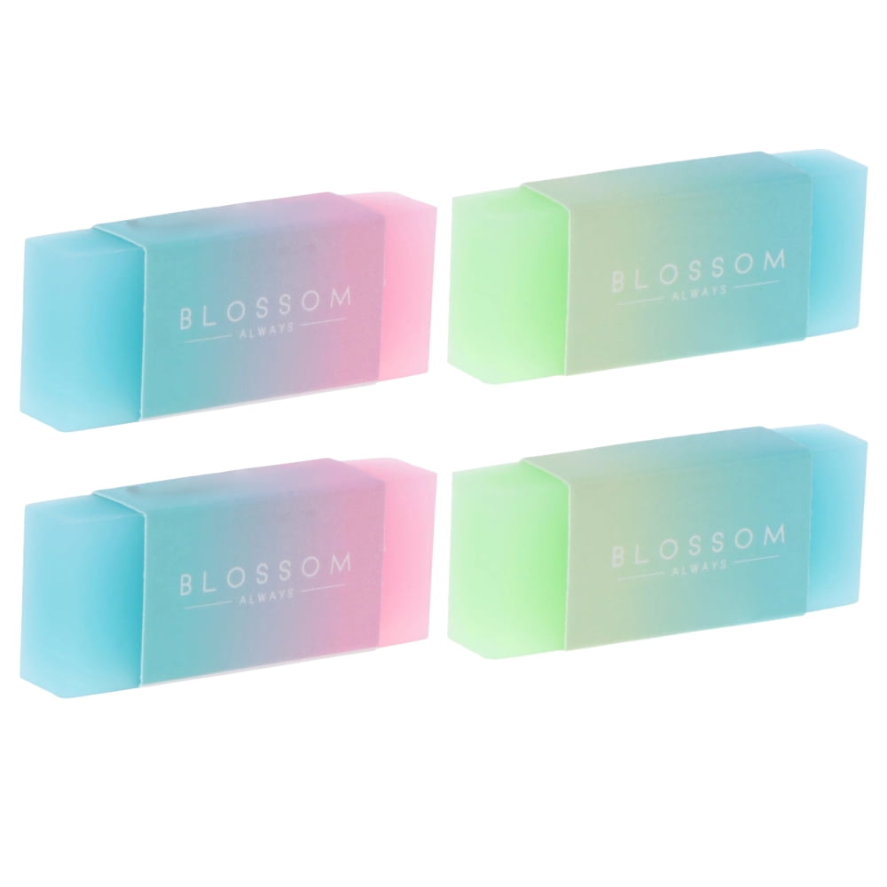 Denhf 4Pcs Jelly Color Erasers, Latex-Free Pencil Erasers, Soft Block ...