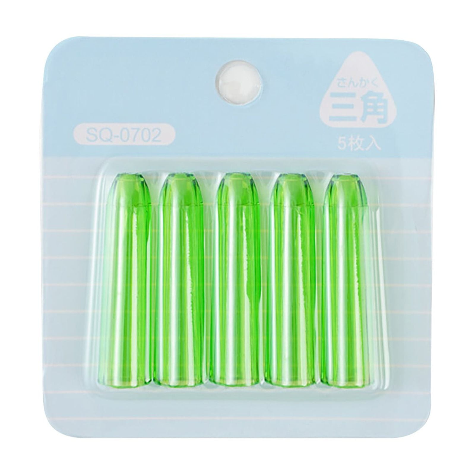 Denhf 5Pcs Plastic Pencil Cap, Clear Pencil Toppers Caps, Pen Tip ...