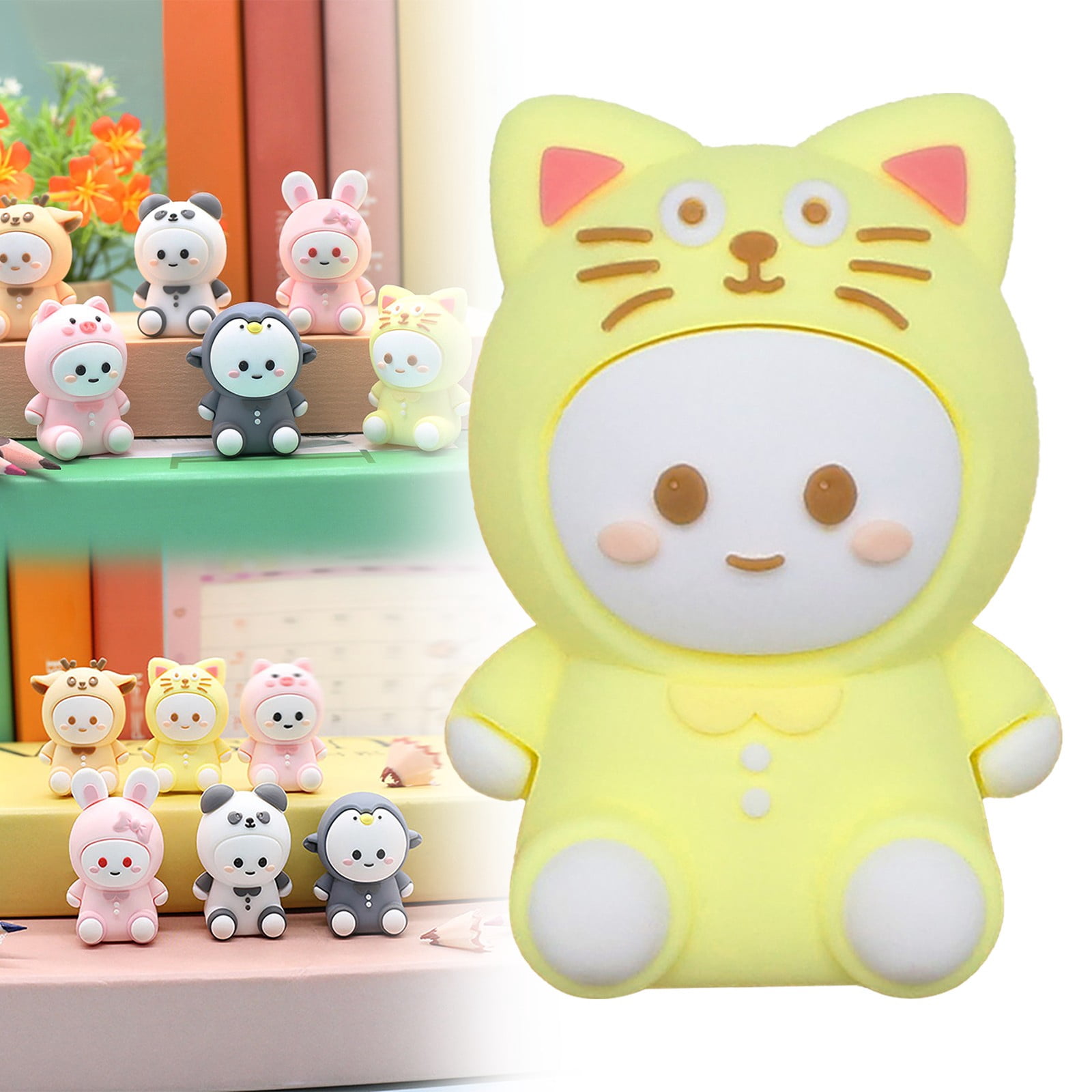 Denhf Cute Pencil Sharpener, Cartoon Hand Held Pencil Sharpener with ...