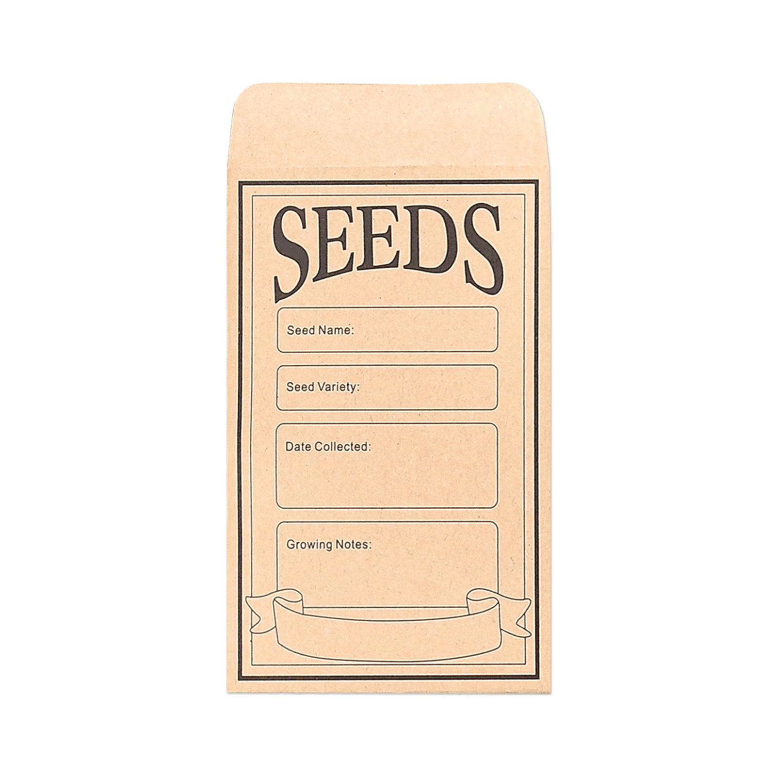 Denhf Seed Storage Organizer, Resealable Seed Envelopes with Clear ...