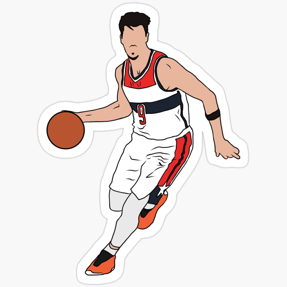 Deni Avdija Dribbling Sticker Phone Decal Water Bottle Stickers Car ...