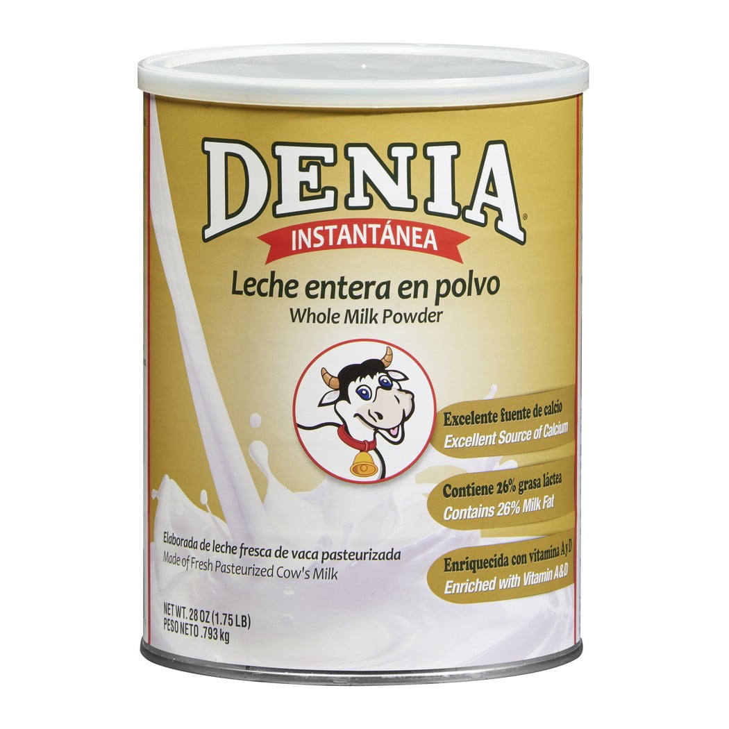 Denia Instant Whole Powder Milk Pasteurized, and Homogenized, 1.75 Lbs ...
