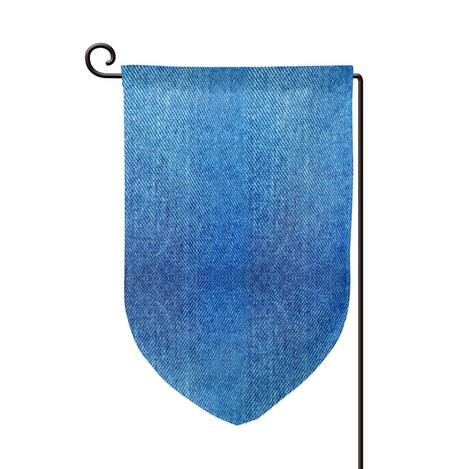 Denim Blue Garden Flag Vertical Double Sided Yard Outdoor Decoration 12 ...