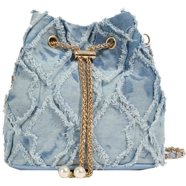 Coofit Women's Rhinestone Denim Handbags with Cross Style Shoulder ...