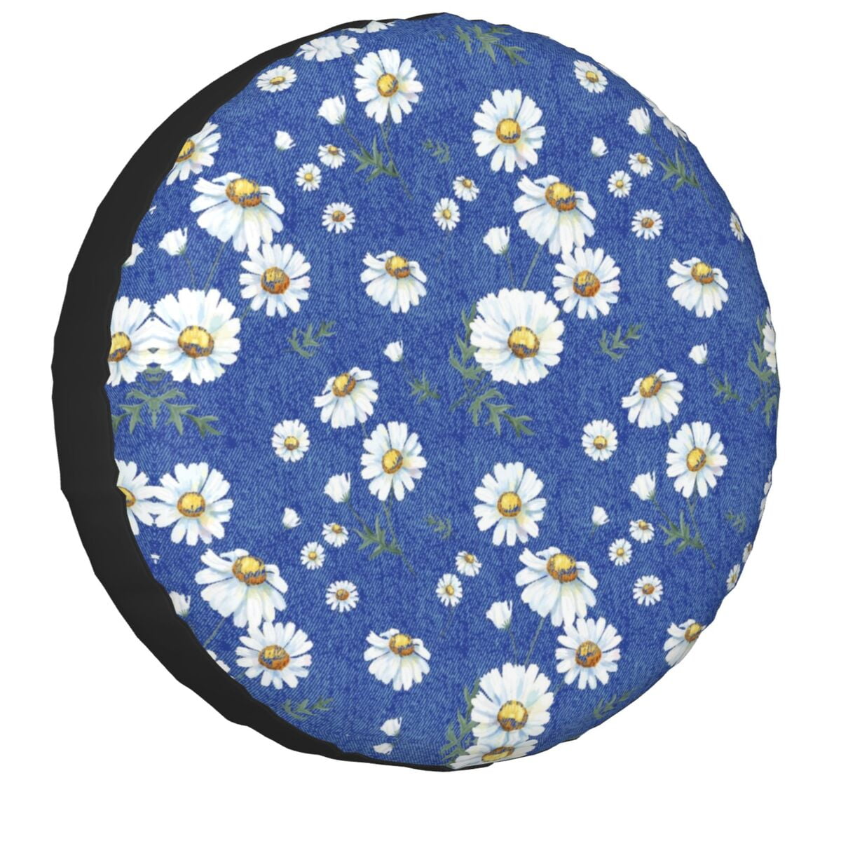 Denim Daisy Pattern Spare Tire Cover Jeans Flower Texture Car Wheel ...