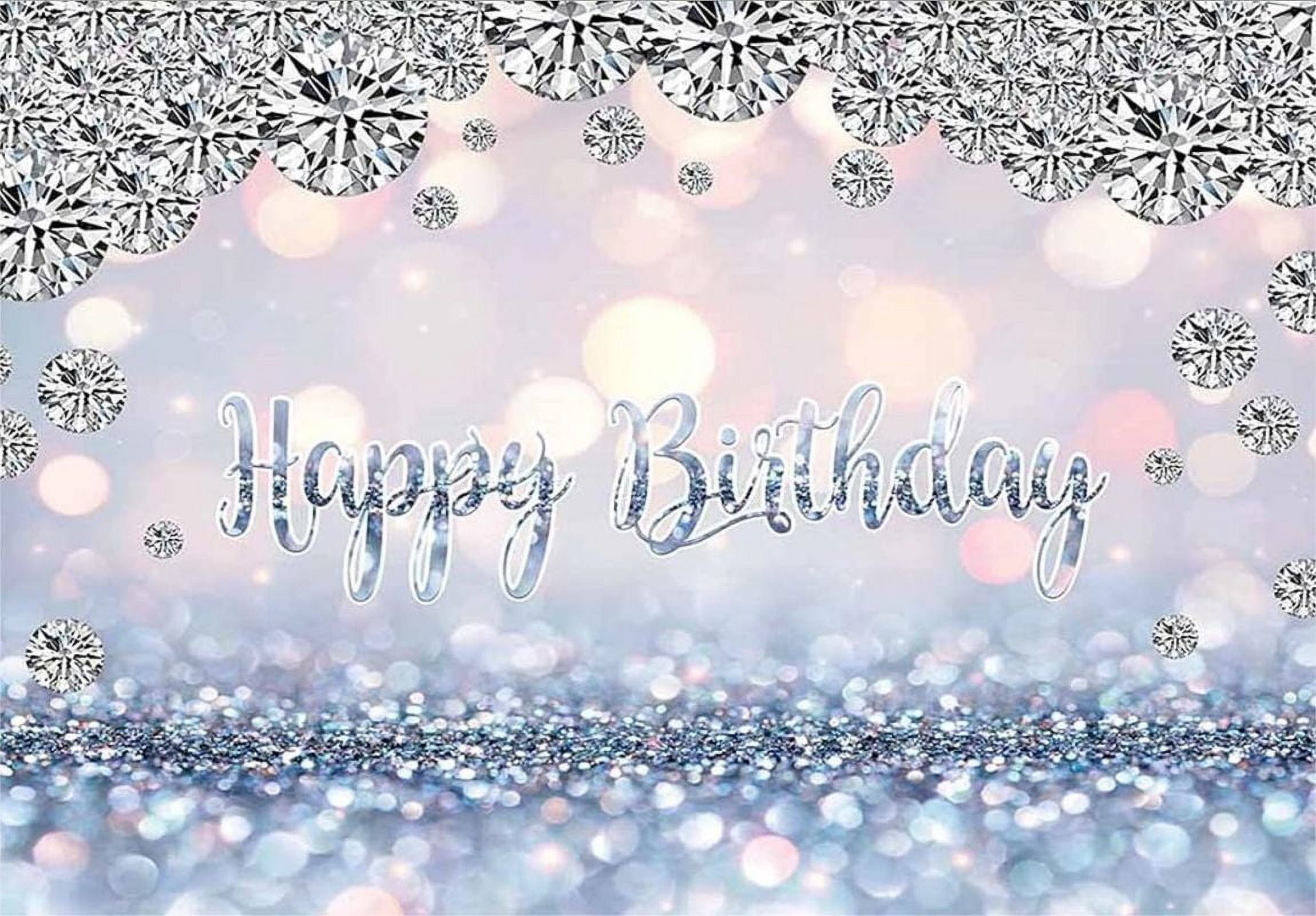 Denim Diamonds Birthday Backdrop Photography Sparkle Shining Modern ...