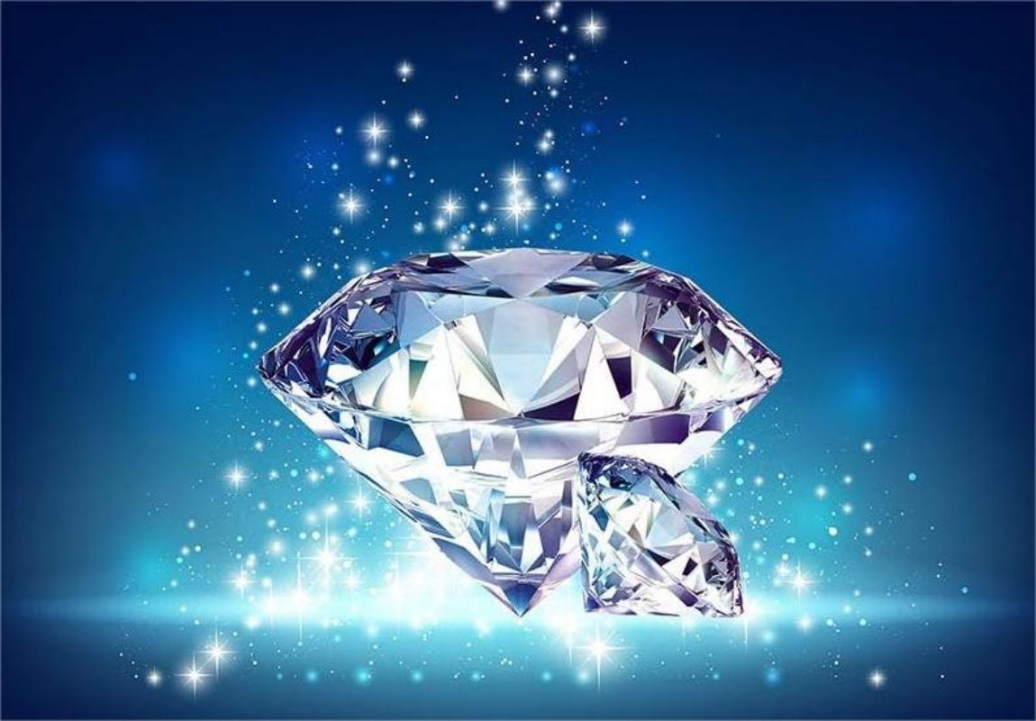 Denim Diamonds Birthday Photography Backdrop Glitter Baby Shower Woman ...