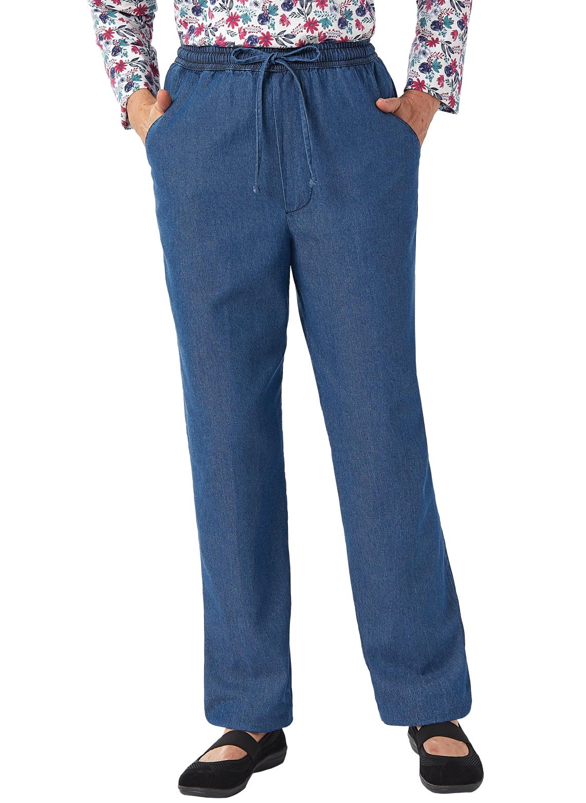 Denim Drawstring Pants - Walmart.com