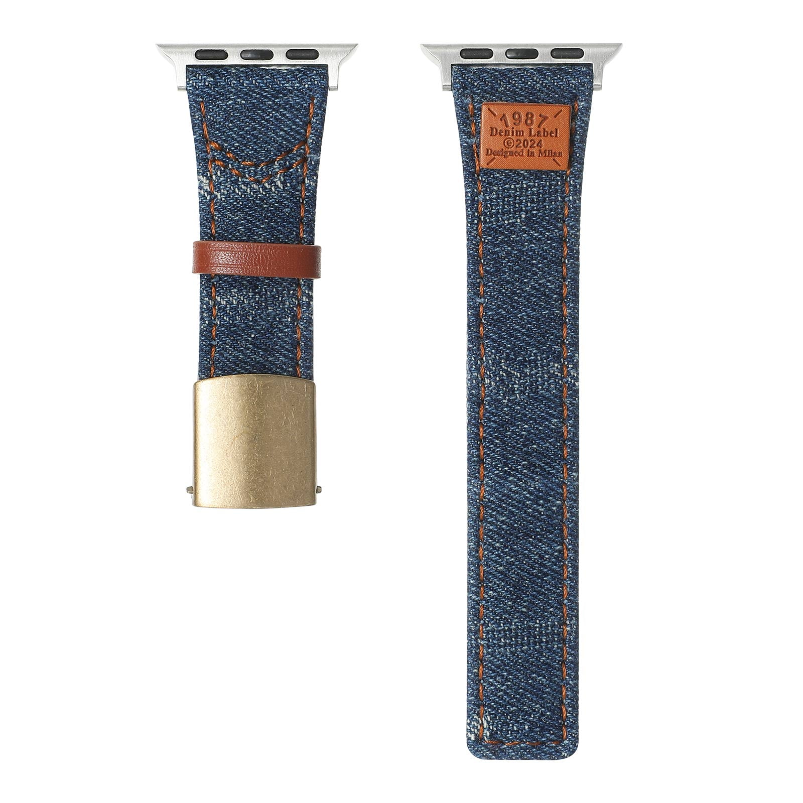 Denim Fabric Strap Work with Apple Watch Bands for Women Men 41mm 40mm ...