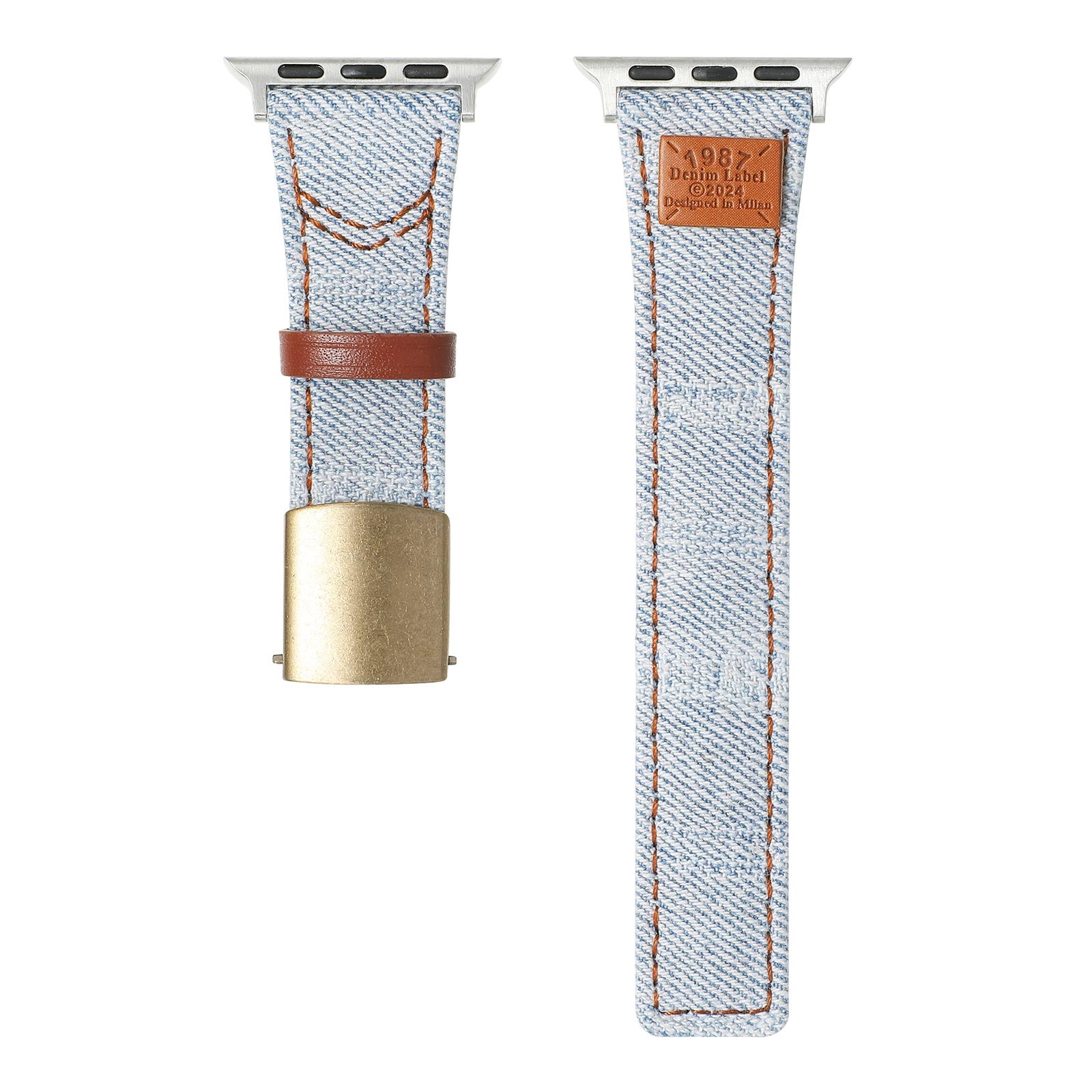 Denim Fabric Strap Work with Apple Watch Bands for Women Men 41mm 40mm ...