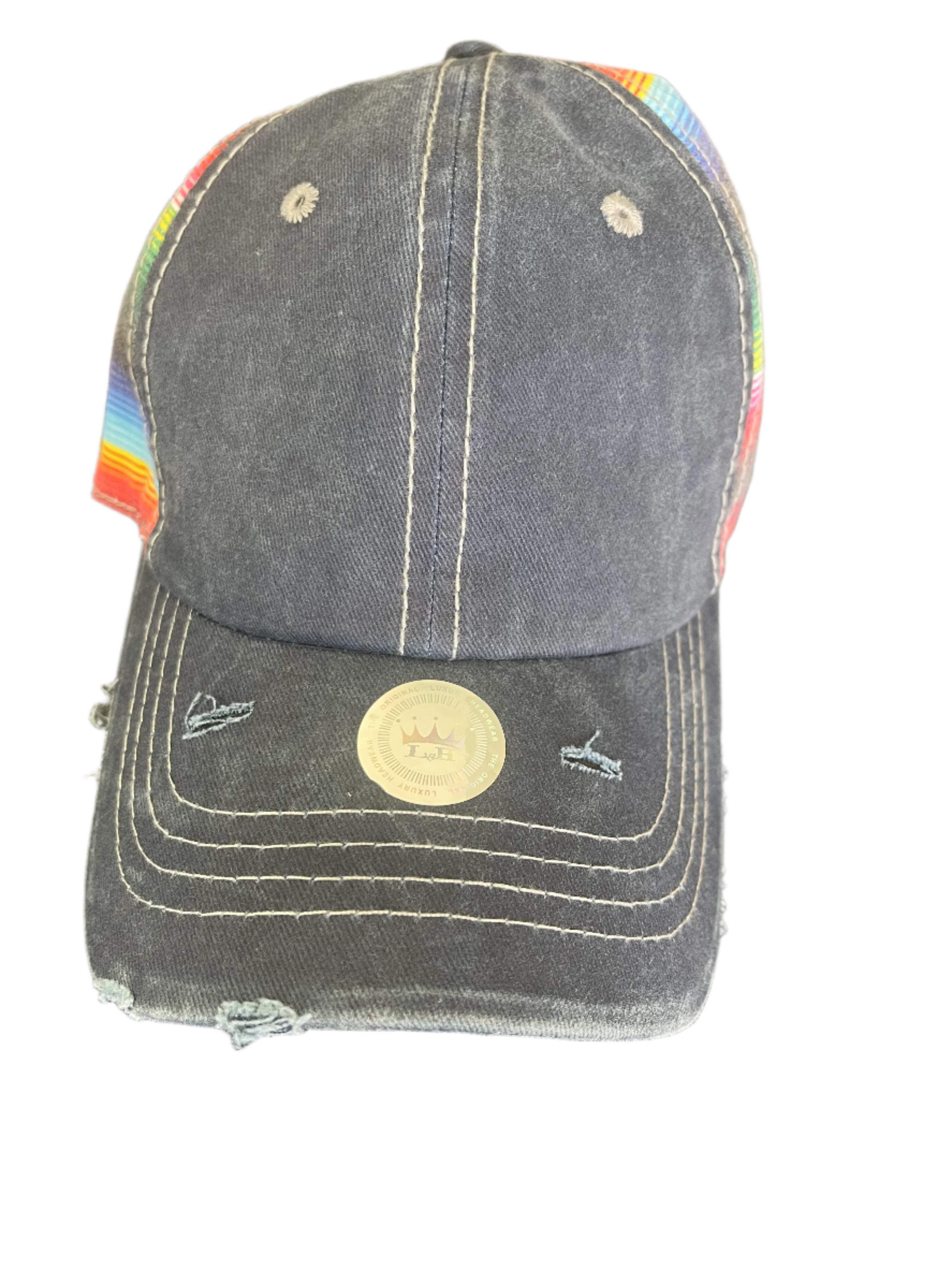 Denim Front Serape Cap - Walmart.com