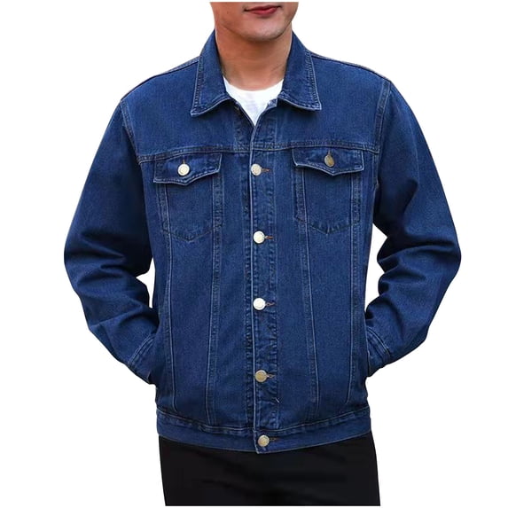 Denim Jackets for Men Trucker Jean Jacket Unlined Coats Spring Fall ...