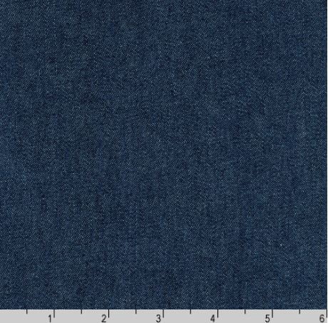 Denim Light Lt. Indigo Washed 6.5 Oz. Robert Kaufman 56" Wide Cotton ...