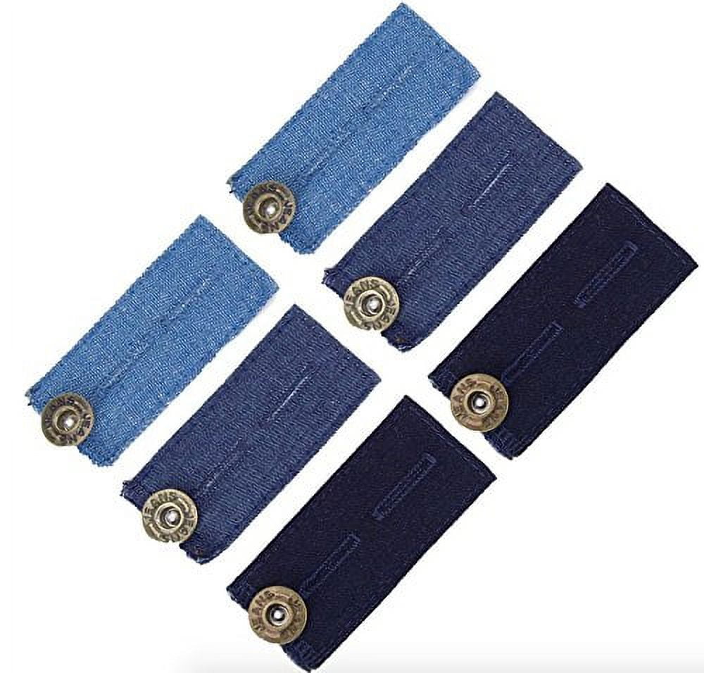 More of Me to Love Denim Waist Extenders, 6-Pack, Adjustable, 3 Colors ...