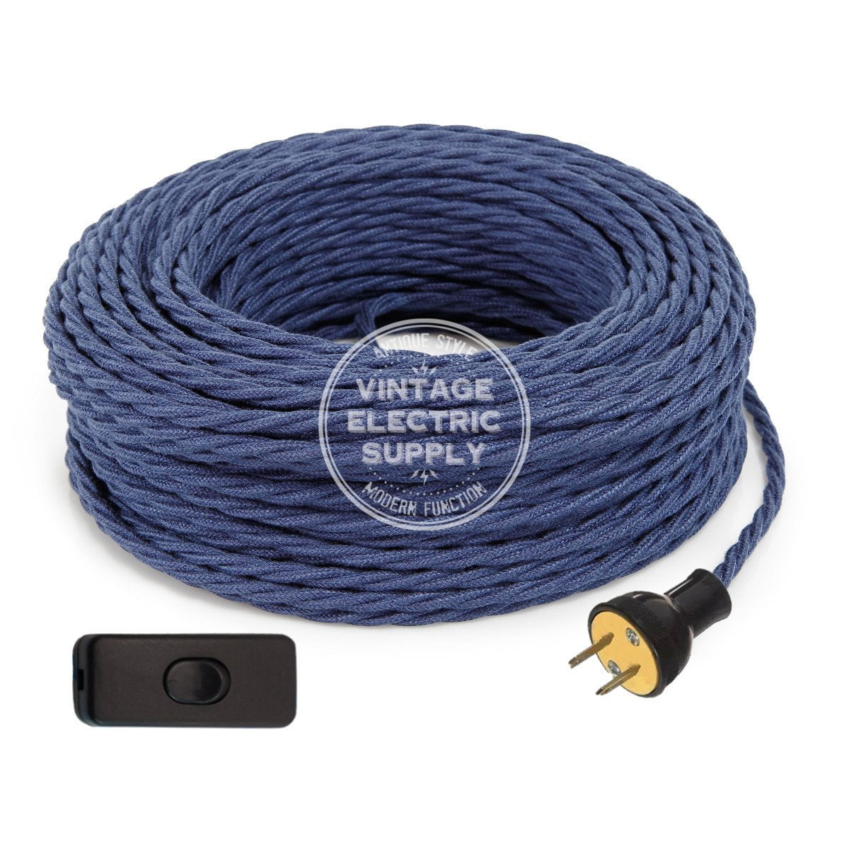 Denim Raw Yarn Twisted Re-Wire Kit with Switch - Walmart.com