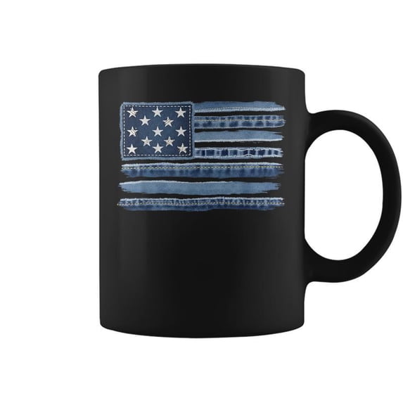 Denim Style American Flag Coffee Mugs - Walmart.com