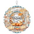 Denim Texture Pumpkin Blue 3D Wind Spinner, Country Western Fall Decor ...