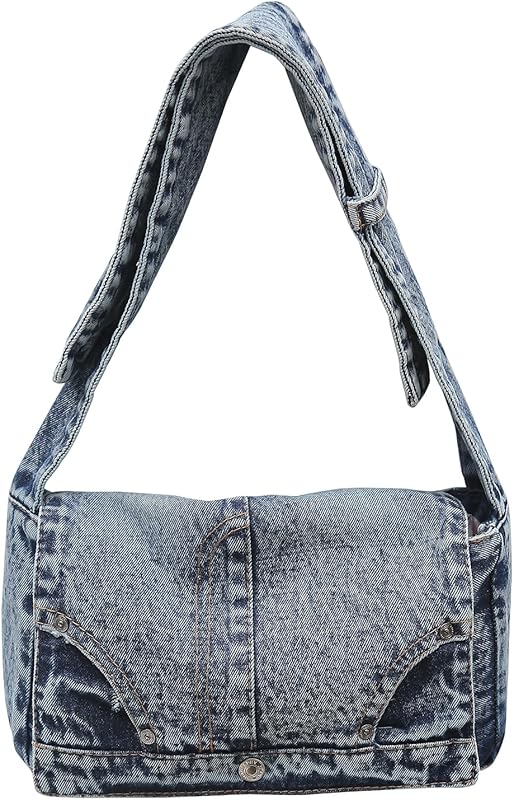 Denim crossbody bag, Jean purses for women denim shoulder bag handbags ...