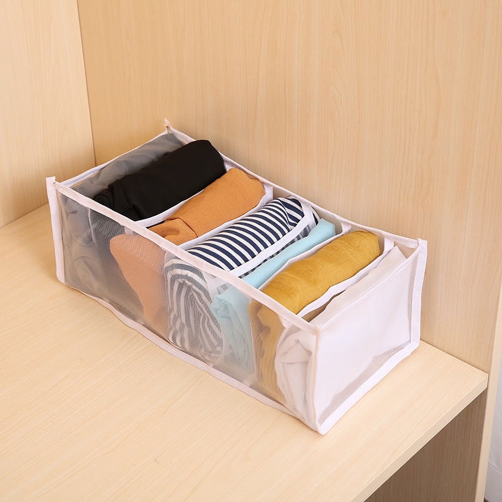 Denim pants clothes storage box compartment storage box wardrobe ...