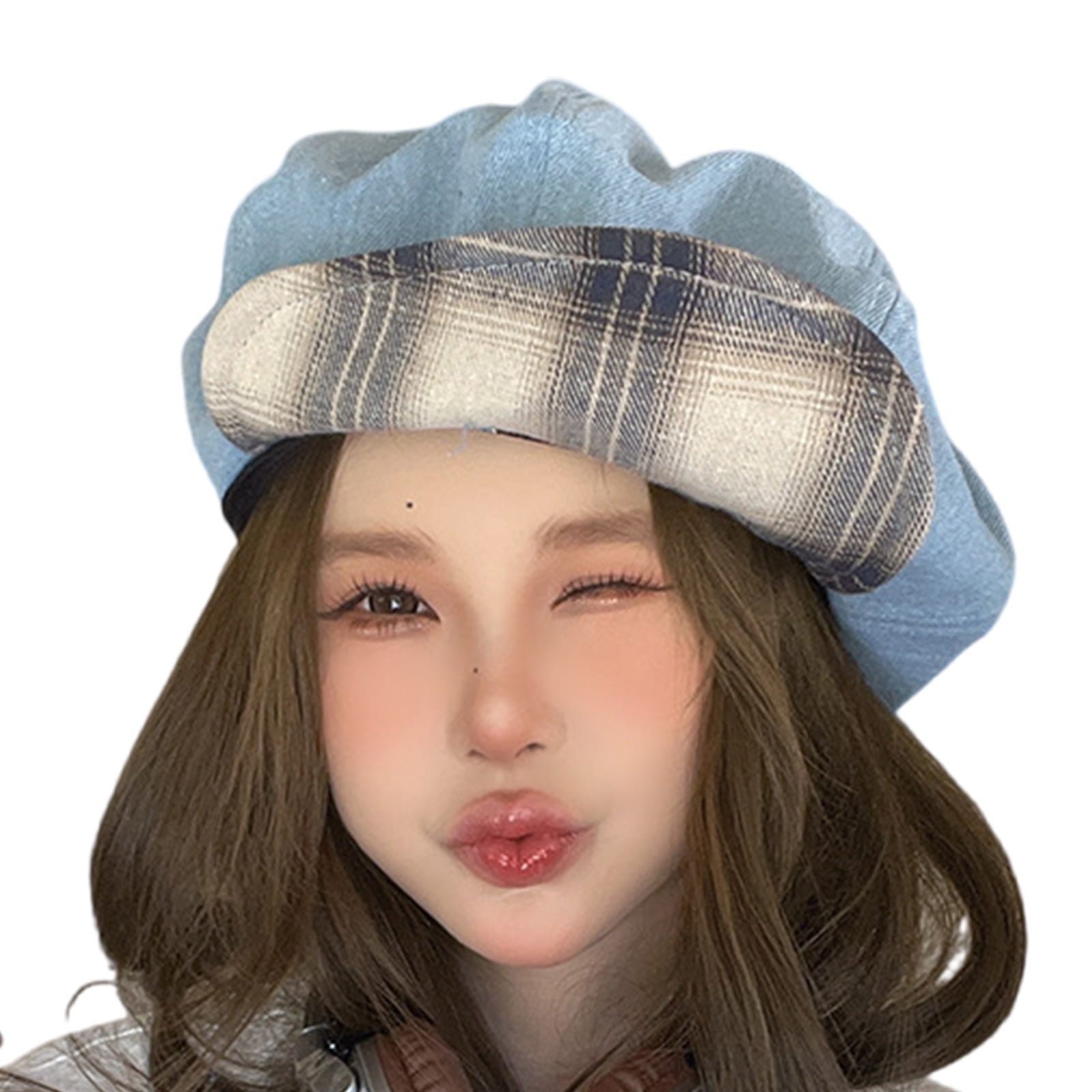 Denims Berets Cabbie Hat Oversized Painter Hat Berets Baker Boy Hat for ...