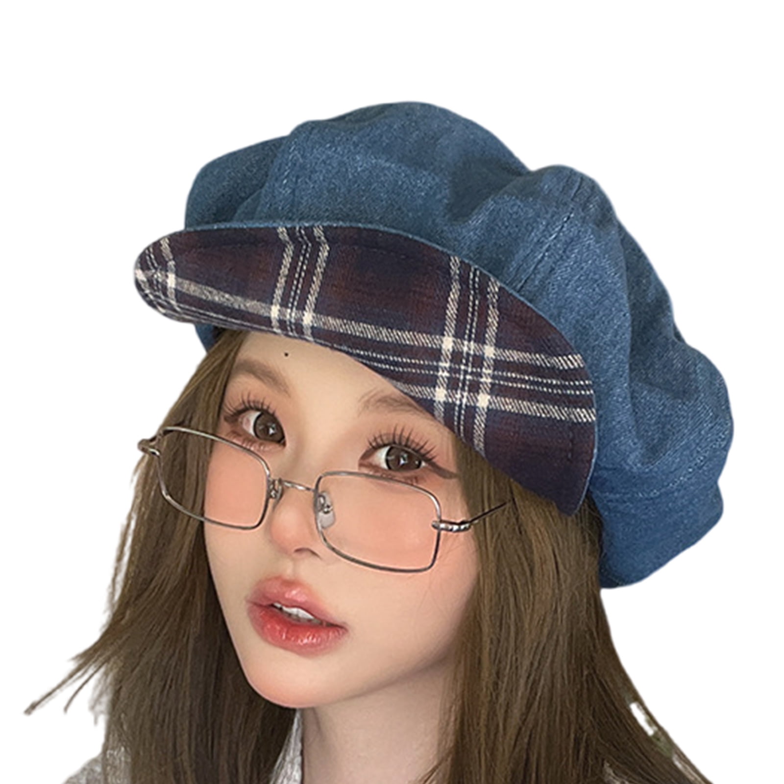 Denims Berets Cabbie Hat Oversized Painter Hat Berets Baker Boy Hat for ...