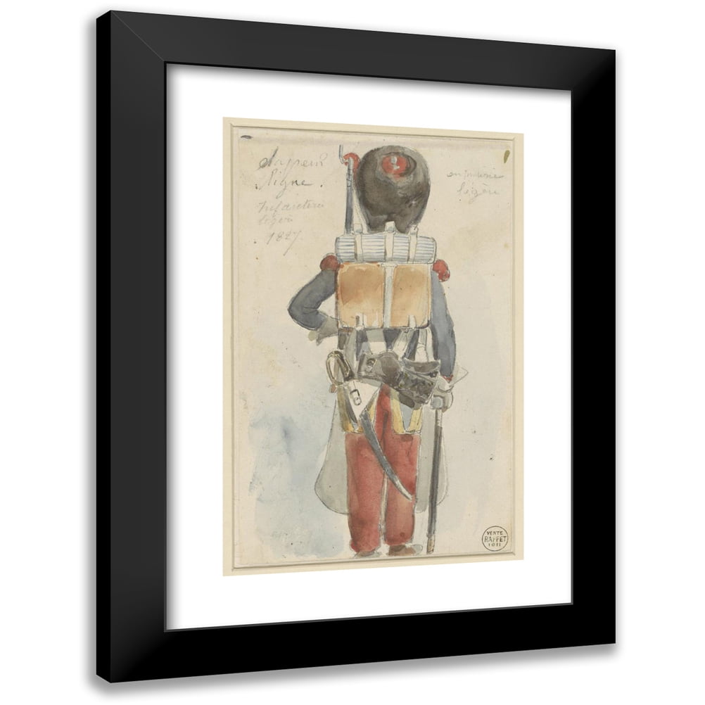 Denis Auguste Marie Raffet 17x24 Black Modern Framed Museum Art Print ...