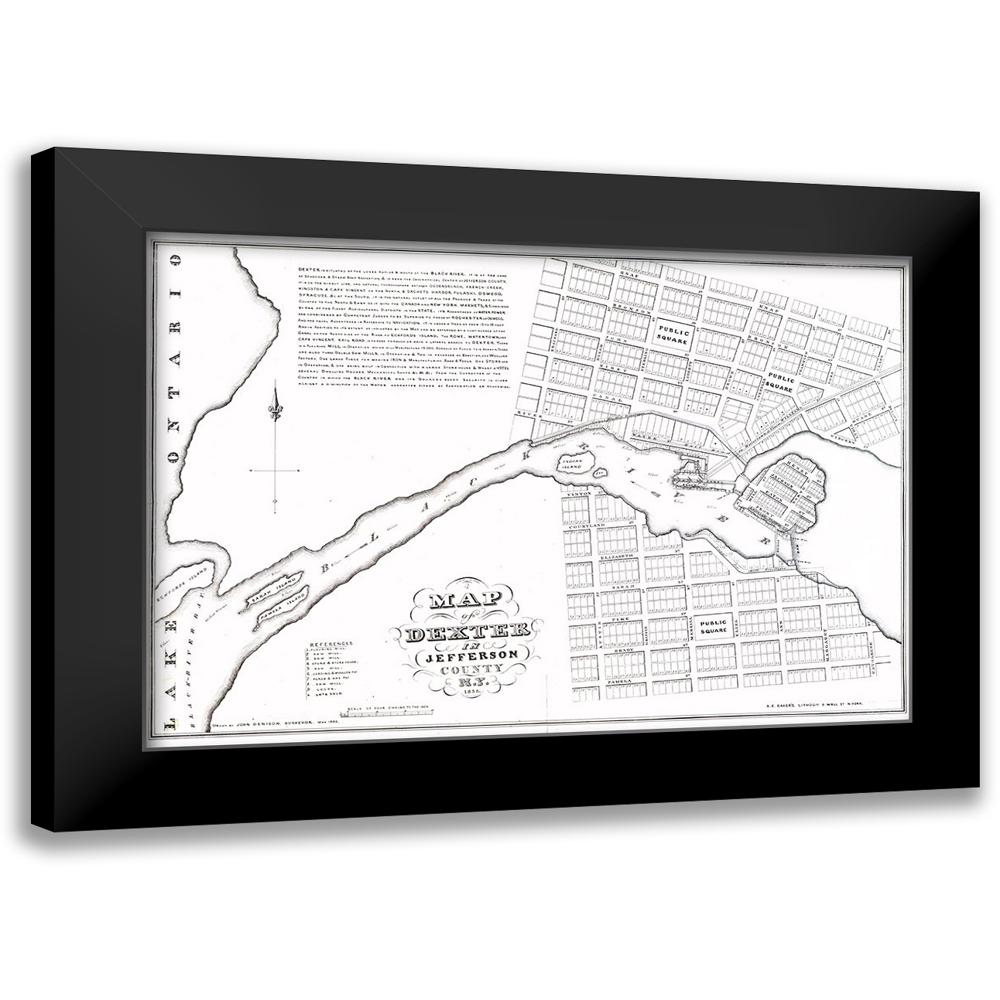 Denison 14x11 Black Modern Framed Museum Art Print Titled - Dexter New ...