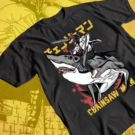 Denji Chainsaw Man Japanese Text T-Shirt | Manga Anime Tee - Walmart.com