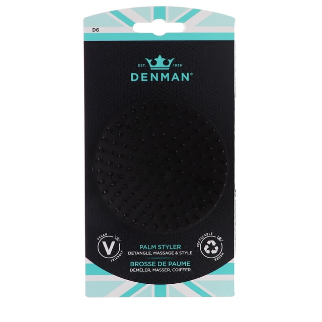 Denman Brush D6 Original Be Bop Scalp Massager & Shower Brush Black ...
