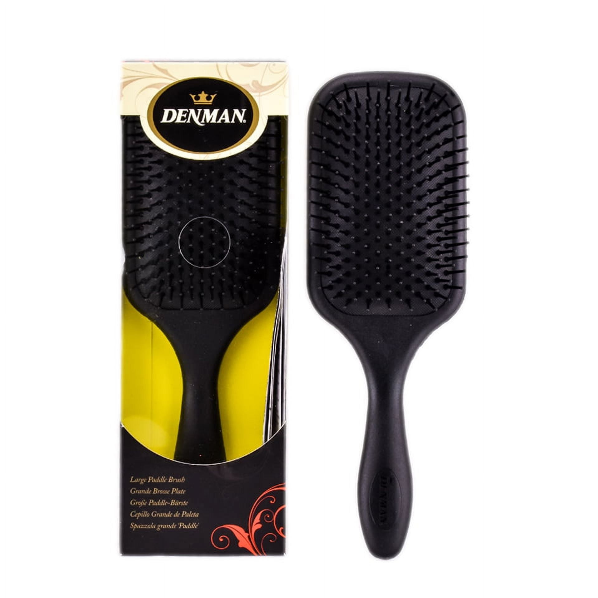 Denman Large Paddle Brush - Large Brush - D83 - Pack of 1 with Sleek ...