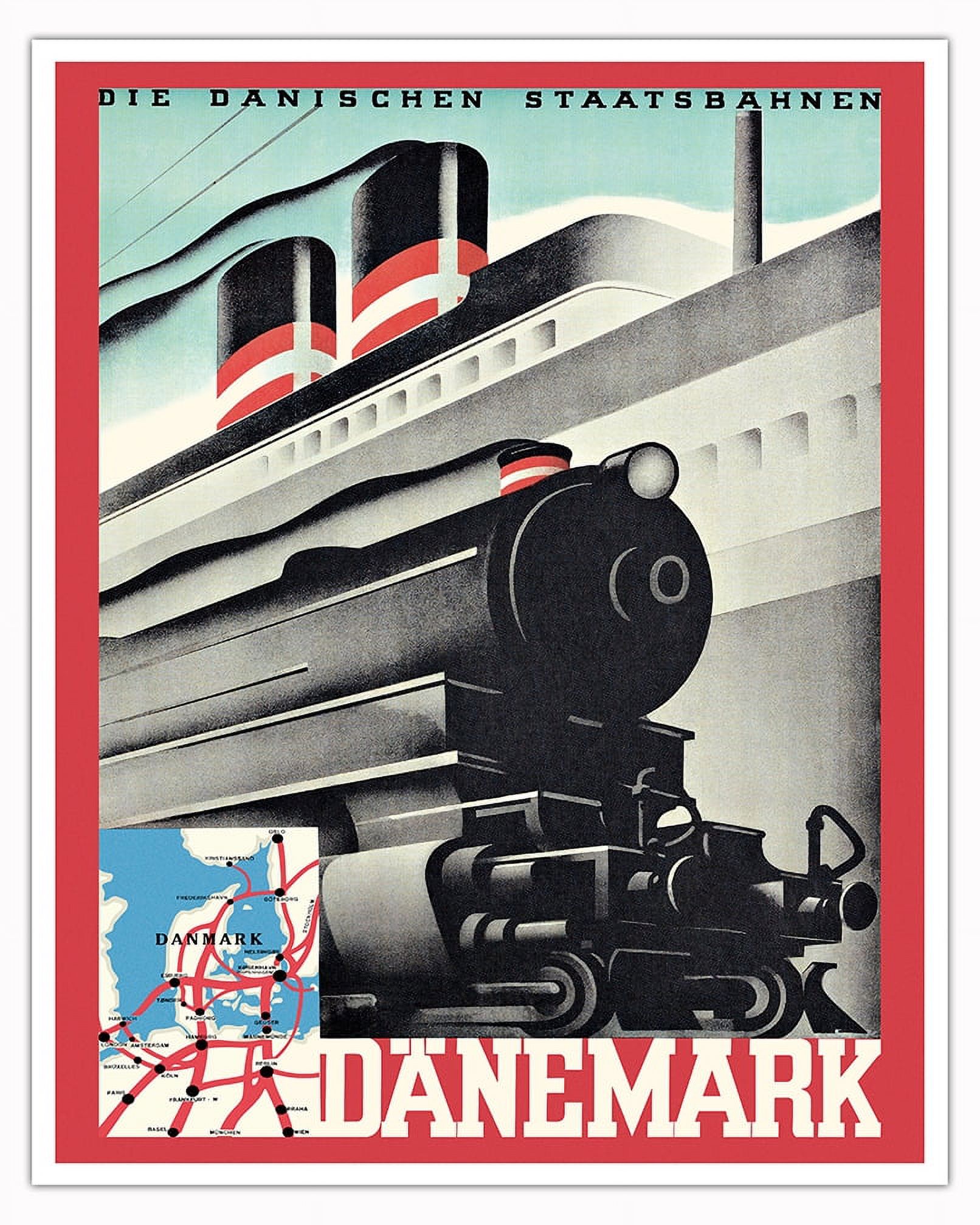 Denmark (Dänemark) - The Danish State Railways - Vintage Railroad ...