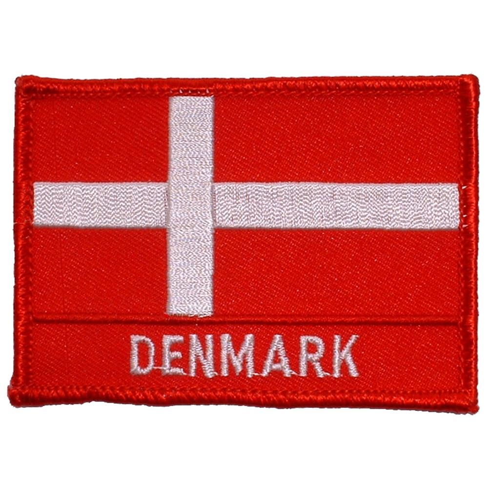 Denmark Flag Patch 2 1/2" x 3 1/2" - Walmart.com