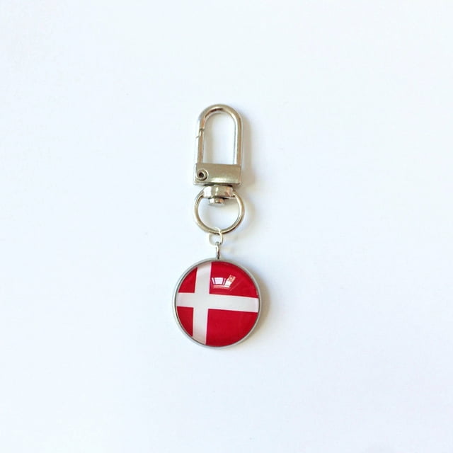 Denmark Flag World Cup Keychain Football Flag Pendant Gift Accessories ...